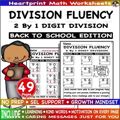 Division fact fluency 2 digit by 1 digit time test missing number Plus ...