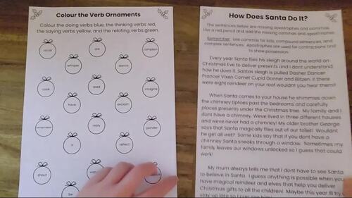 Christmas Easter Grammar Reading Writing Literacy Bundle for Grades 3 and 4