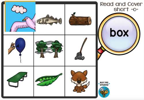 CVC Words Short O Game Boom Cards by Busy Bee Studio | TPT