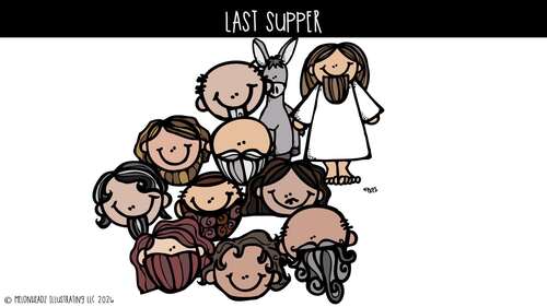 Last Supper clip art, Bible, Jesus COMBO PACK by Melonheadz Clipart