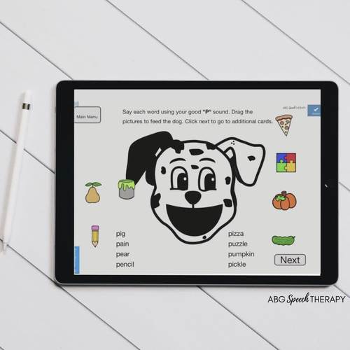 Articulation Boom Cards™ for Speech Therapy Initial P, B, T, D, M, N