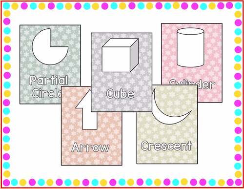 Printable Snowflakes Shape Posters, Editable Shape Posters Wall Display ...