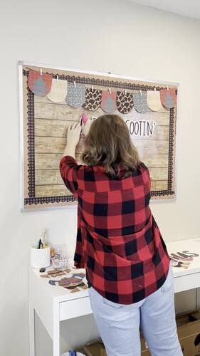 Cowboy Santa Claus - Christmas - December Bulletin Board Kit | TPT