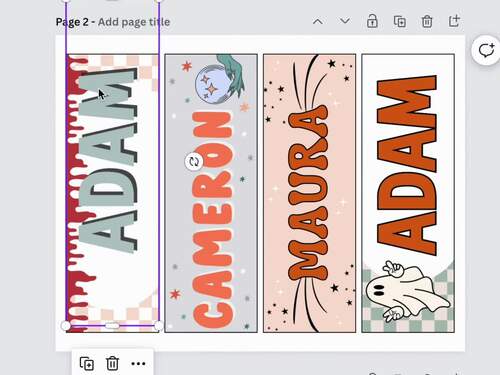 Halloween Spooky Printable Bookmarks | Student Name Halloween Bookmarks