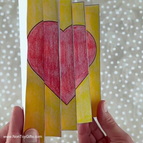 God Loves You Agamograph - Valentine's Day Religious Coloring Craft ...