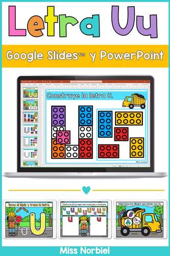 Letra Uu para Google Slides™ | Alphabet activities in Spanish Letter of ...