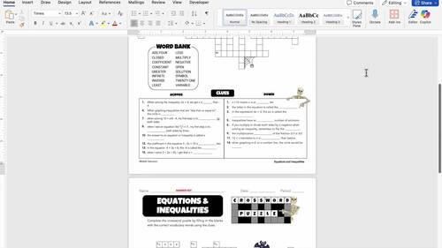 One and Two Step Equations Worksheet | Halloween Math Activity No Prep ...