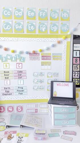 Beach Theme Classroom Decor Bundle | Editable Classroom Transformation