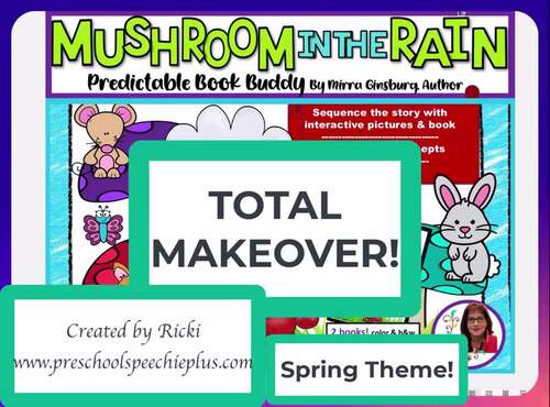 Mushroom in the Rain Spring Book Companion & Craft by Preschool ...