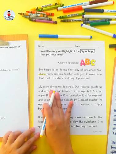Digraph Reading Comprehension Passage by The Joy in Teaching | TPT