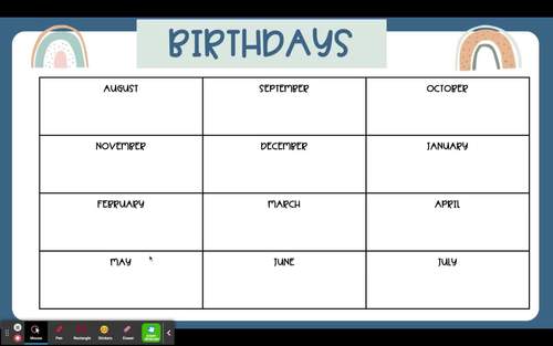 Boho Rainbow Digital Teacher Lesson Planner (also in printable option)