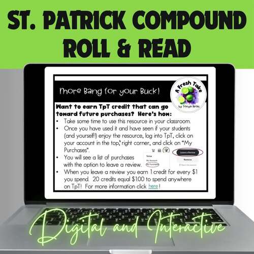 St. Patrick Roll & Read Multisyllabic Compound Words Sentences Digital ...