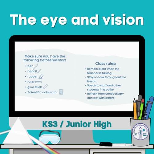 The eye and vision (KS3) by CMGs Science lessons | TPT