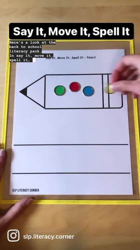 Back to School Literacy Phonics Worksheets by SLP Literacy Corner