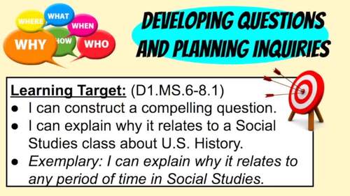 C3 Develop / Construct Compelling / Essential Questions by Big Ben