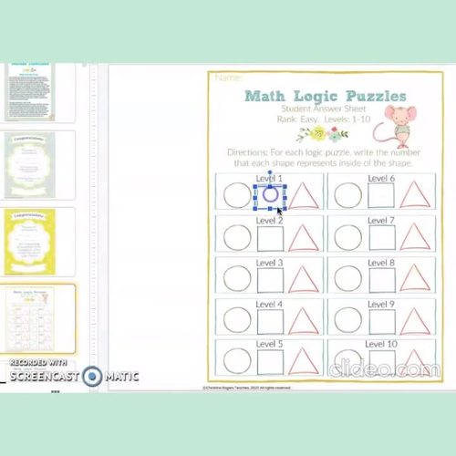 Math Enrichment Math Logic Puzzles 5th 6th Grade 80 Puzzles | TPT