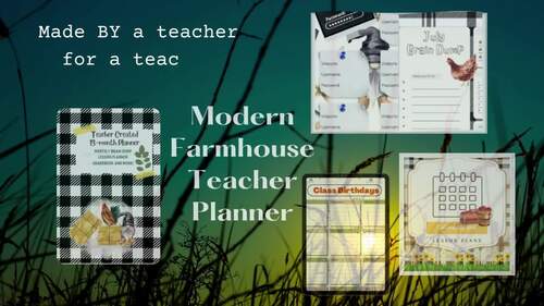 Teacher Planner: Modern Farmhouse | TPT