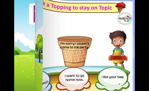 Topic Maintenance Speech Therapy | Conversational Social Skills | TPT