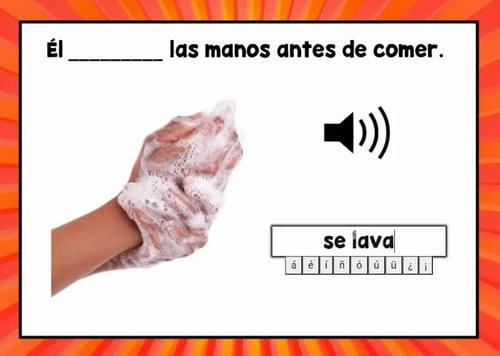 Spanish Reflexive Verbs Boom Cards Spanish Reflexives Conjugations Digital