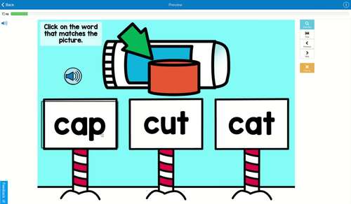Reading CVC Words December Literacy Centers by Krafty in Kinder | TPT