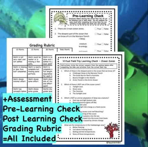 Ocean Zones Virtual Field Trip by TeachWithBri | TPT