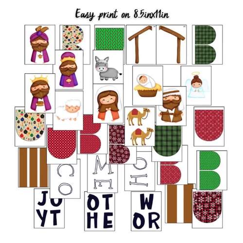 Nativity Scene Bulletin Board Kit, Religious Christmas Classroom Decor ...