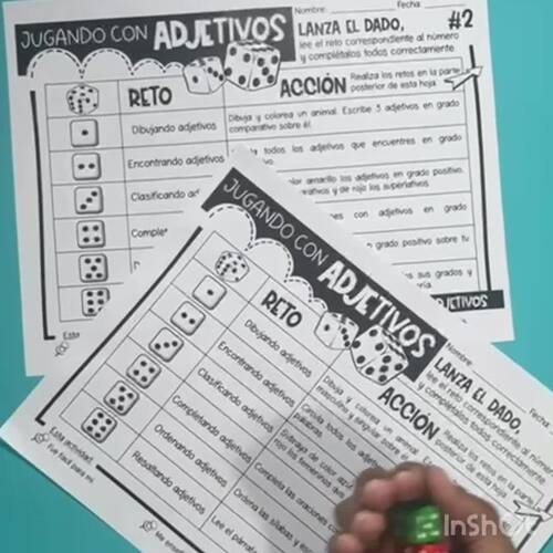 Adjetivos y grados del adjetivo Spanish Adjectives Descriptive Writing ...