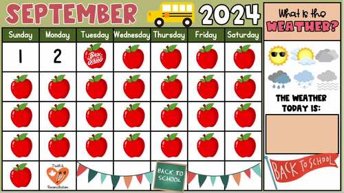 Kindergarten Daily Calendar Slides - Primary Calendar Slides - CAN ...