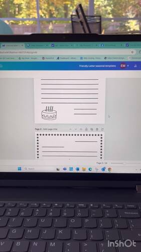 Friendly Letter Seasonal Templates by Be Their Difference | TPT