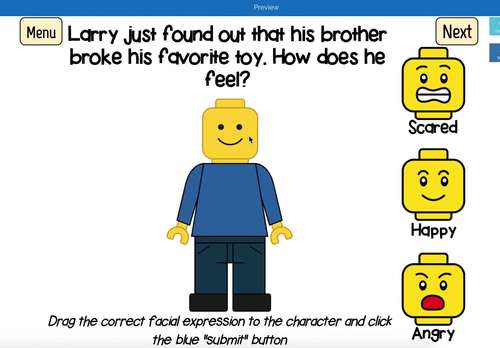 Feelings Activities Boom Cards™ Speech Therapy Social Skills Emotions