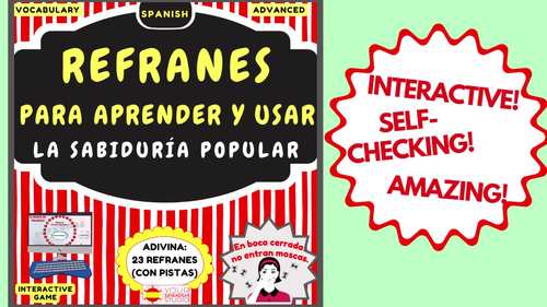 SPANISH SAYINGS REFRANES FAMOSOS EN ESPAÑOL DIVIÉRTETE Y APRENDE