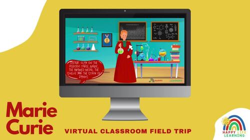 Marie Curie Virtual Classroom Field Trip - Google Slides ™ Women's ...