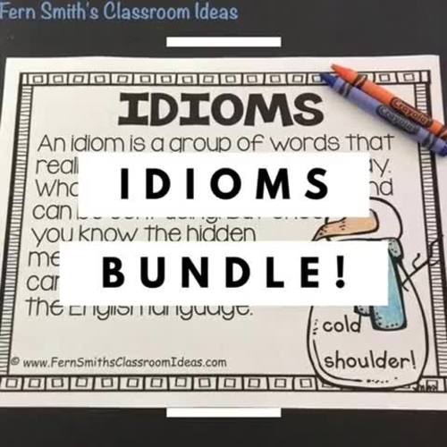 Idioms Activities by Fern Smith's Classroom Ideas | TpT