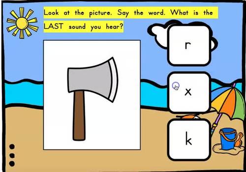 Initial Sounds Activities Phonics Game Boom Cards by Suburban Teacher