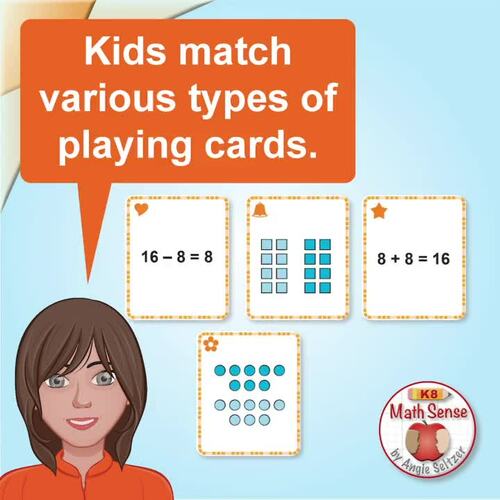 BOOM Digital Matching Cards: Fact Families for Doubles | Code 1A23D