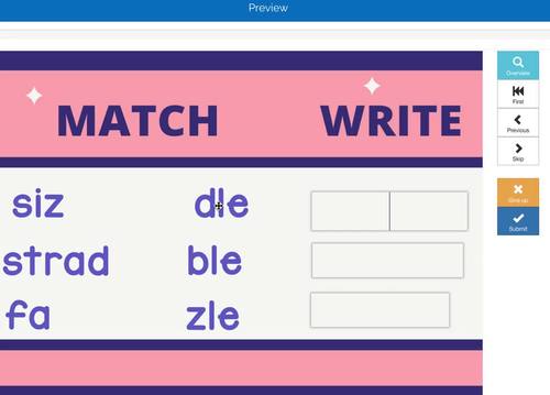 Consonant le/Stable Final Consonant Syllable Building Spelling Boom ...