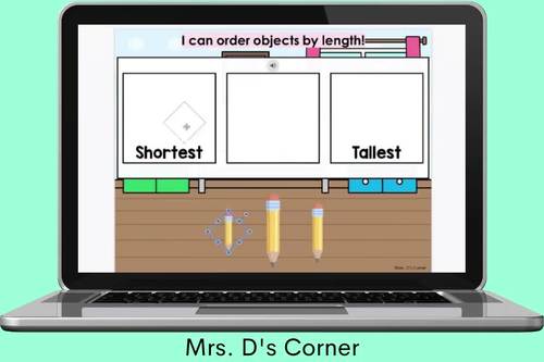 First Grade Measurement and Data Standards-Aligned Digital Activity Bundle