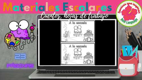 A la escuela Materiales escolares Back To school Supplies | TPT