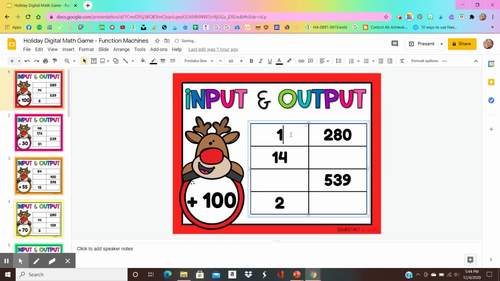 Digital Holiday Math - Function Machines - What is the rule? | TPT