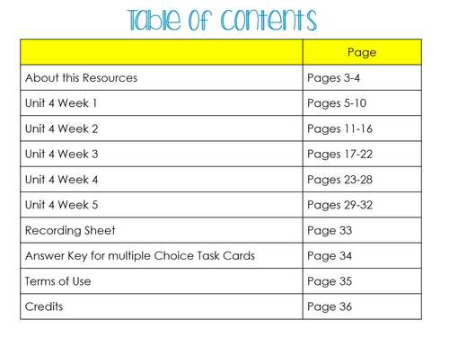 Wonders ELA Vocabulary Task Cards Printable for 3rd Grade (Unit 4)