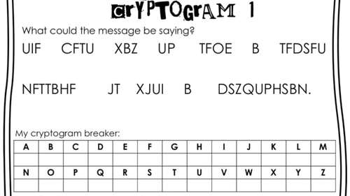 Cryptogram Lessons and Activities with Social Studies (KOI) Enrichment ...