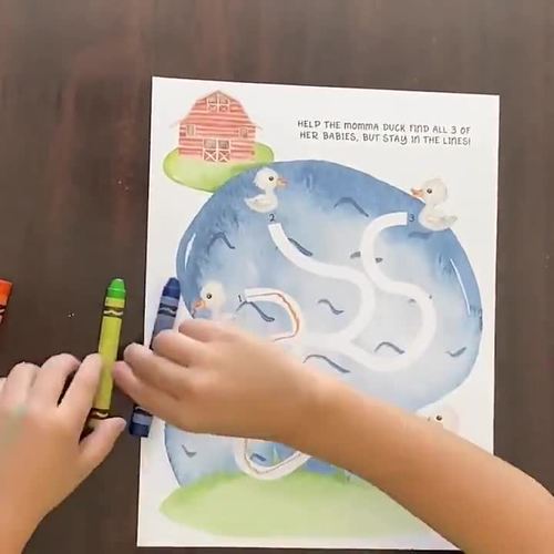 Easy Maze/Pre handwriting Mom and Baby Animal Activity Set | TPT