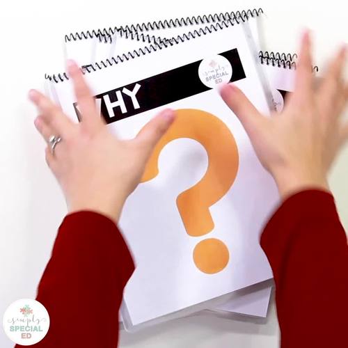 WH Questions Flip Books Bundle | Who What Where | Special Education ...