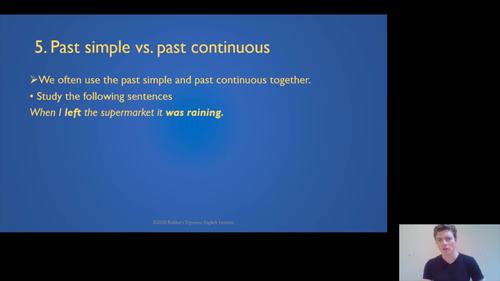 Digital Grammar Presentation + Video Lesson: Past Simple & Past Continuous