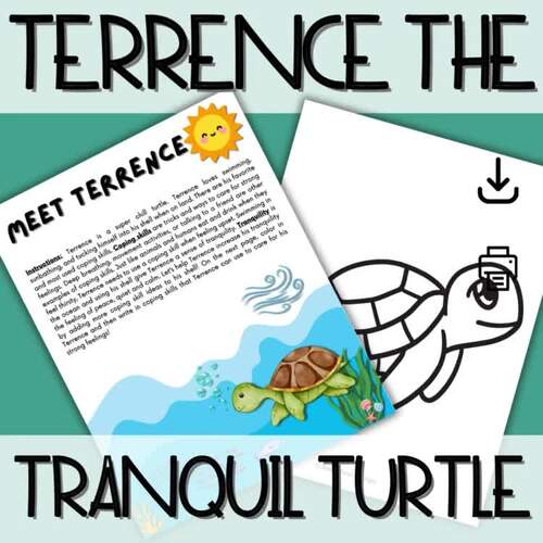 Terrence the Tranquil Turtle, Art Therapy, Mini SEL Activity ...