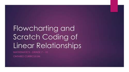 Coding and Flowcharting Linear Relationships Unit by MathCompTech