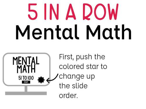 Mental Math Addition Within 100 4 No Prep Games | Number Sense ...