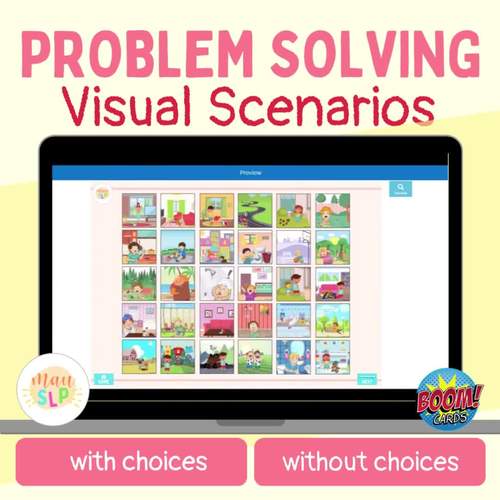 Problem Solving: Visual Scenarios Boom Cards™ by Mau SLP | TpT