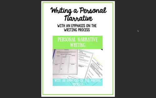 Personal Narrative Essay Step-by-Step + Graphic Organizers- 6th, 7th ...
