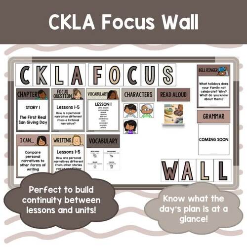 CKLA Grade 5 Unit 1 Personal Narrative Focus Wall I Can Statements ...